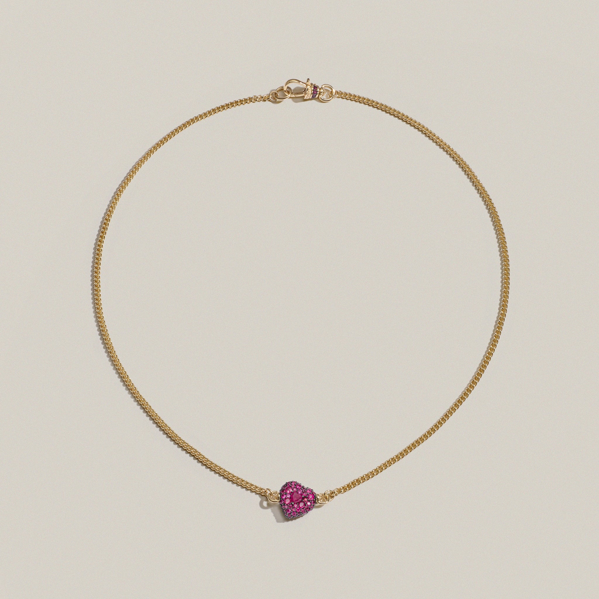 Ruby Heart Necklace. Modern ruby heart jewellery from Victorian ...